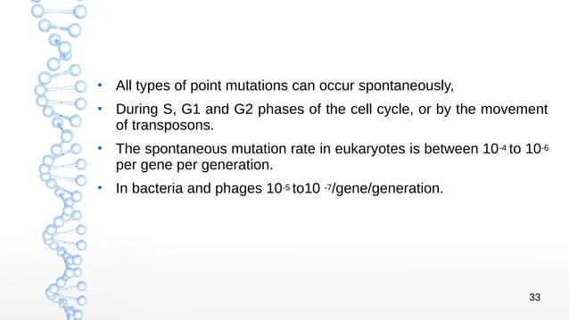 Mutation And Assay Of Mutagenesis Ppt