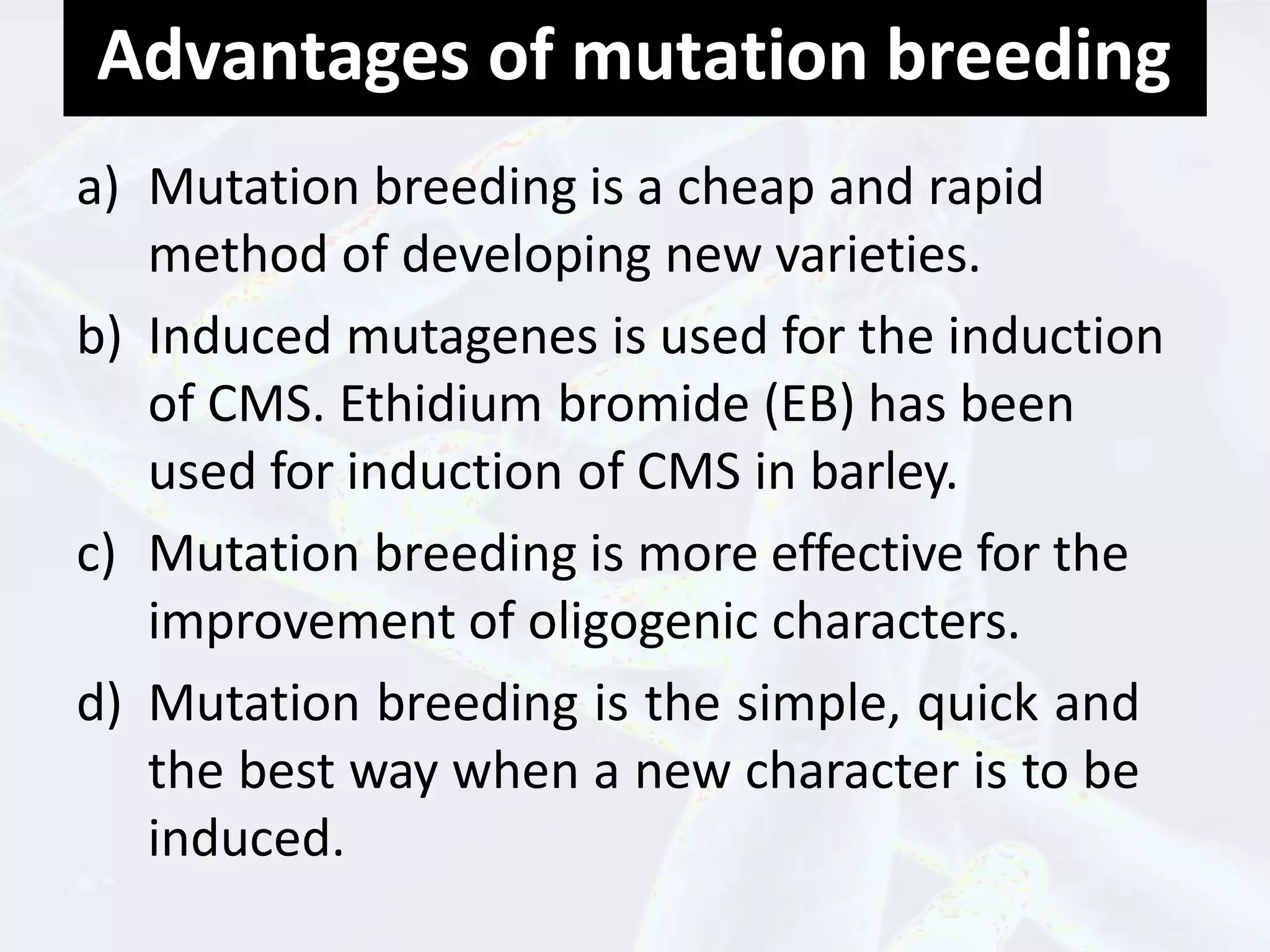 Mutation breeding | PPTX