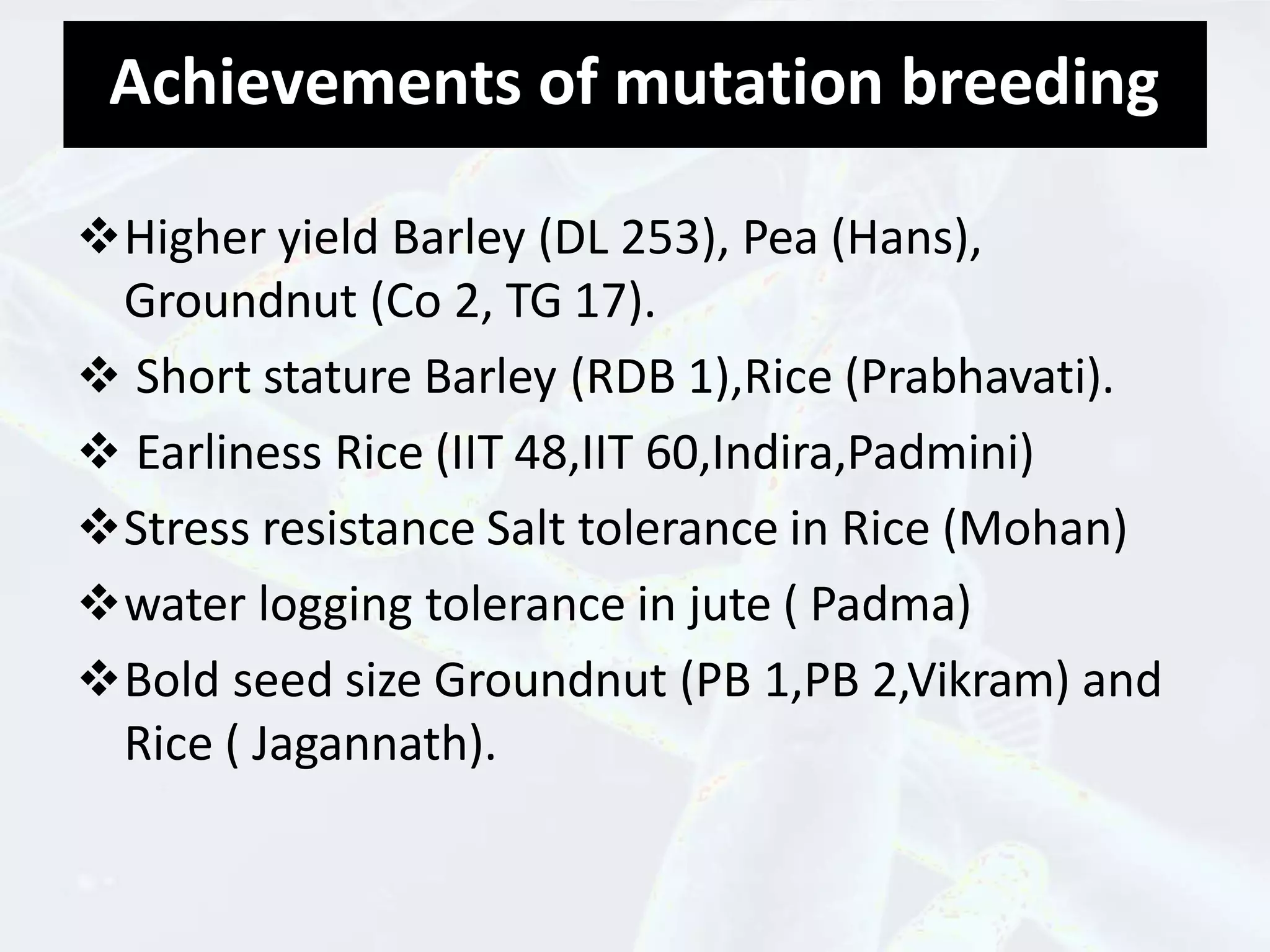 Mutation breeding | PPTX