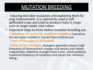 Mutation breeding | PPTX