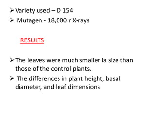 Mutation breeding of crops | PPTX