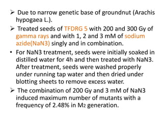 Mutation breeding of crops | PPTX