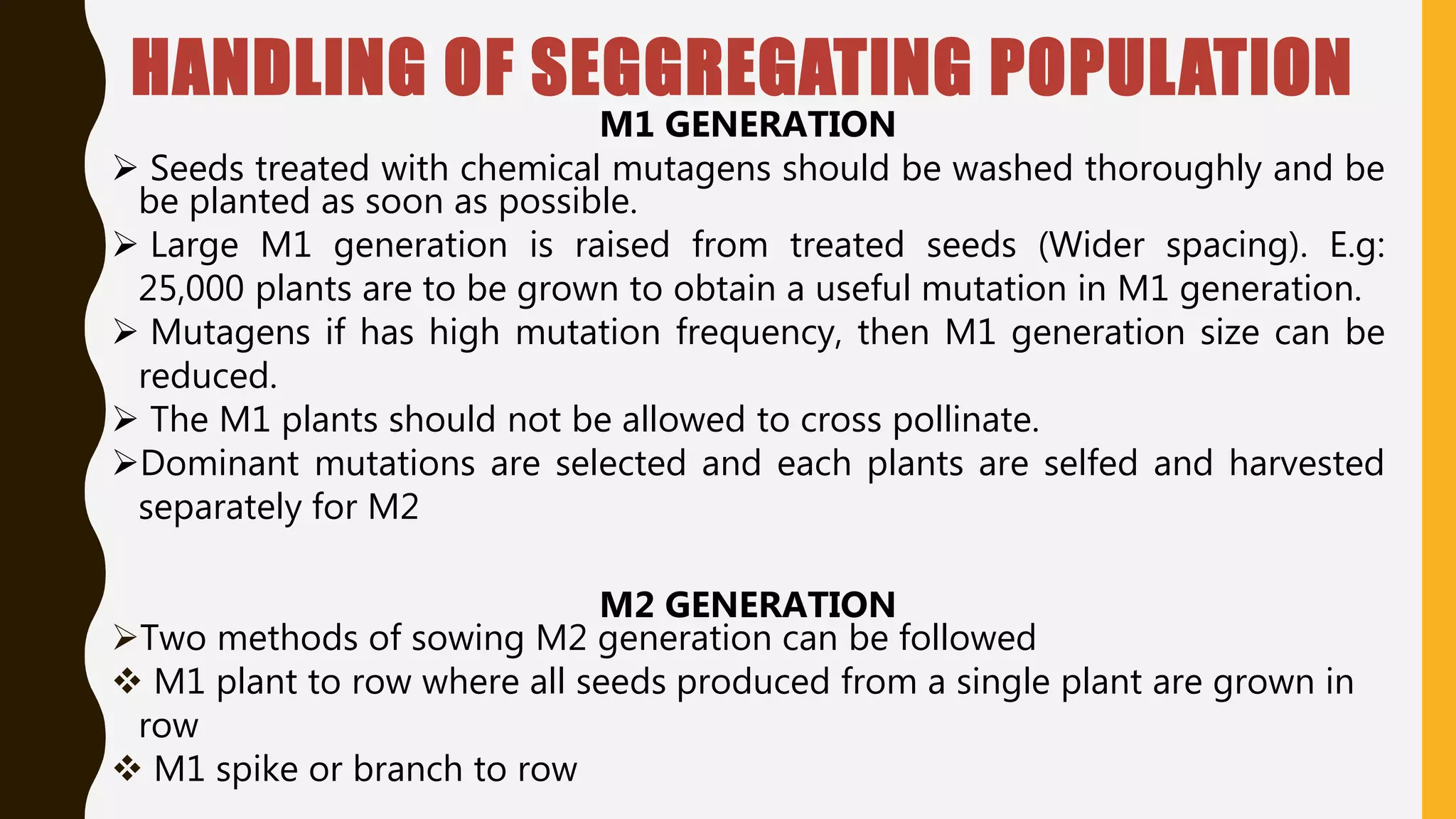 Mutation breeding in Plants | PPTX