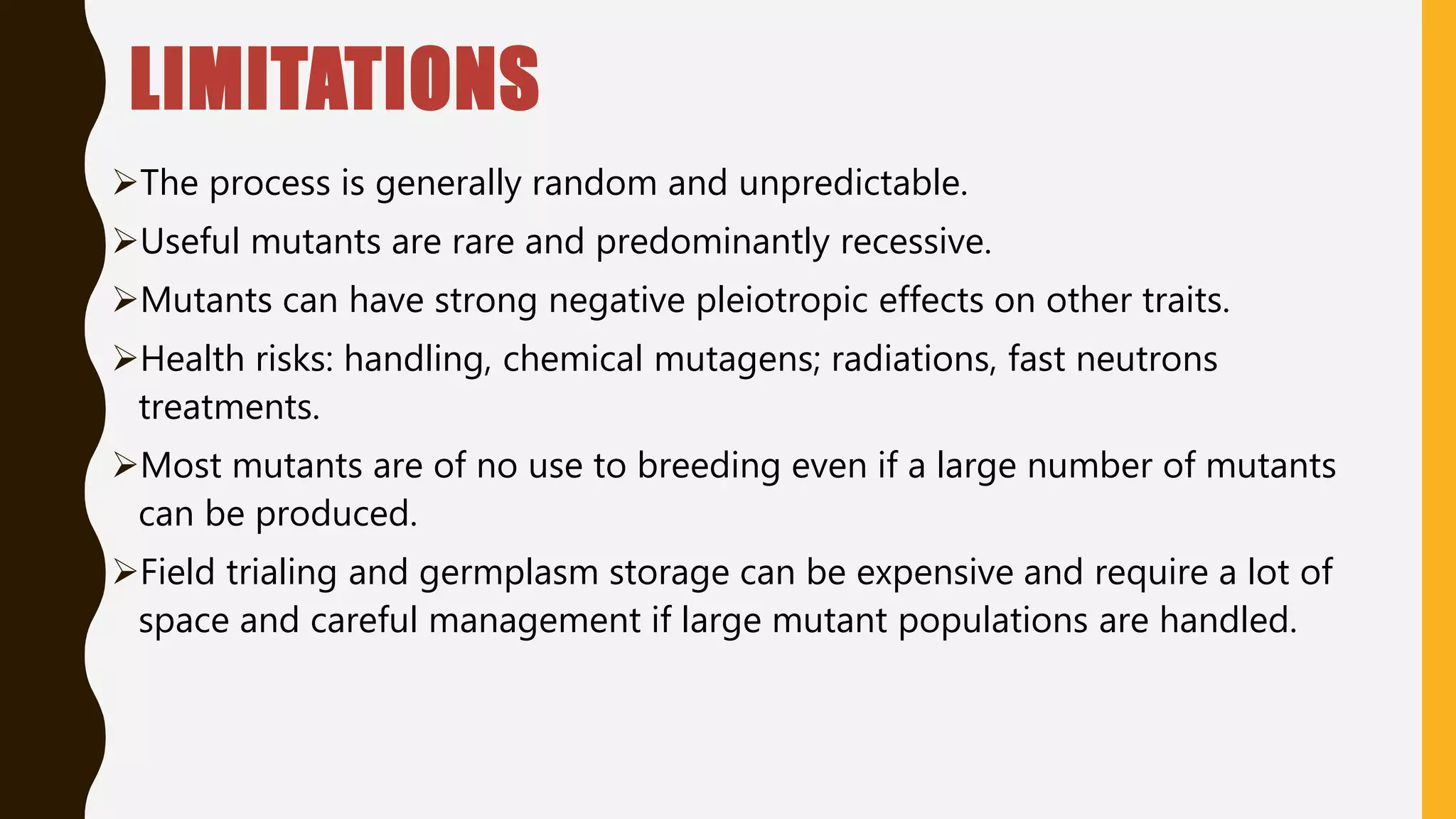 Mutation breeding in Plants | PPTX