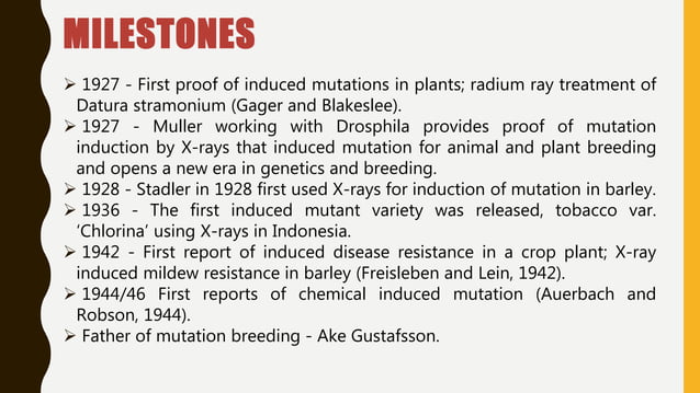 Mutation breeding in Plants | PPTX | Infertility | Reproductive Health