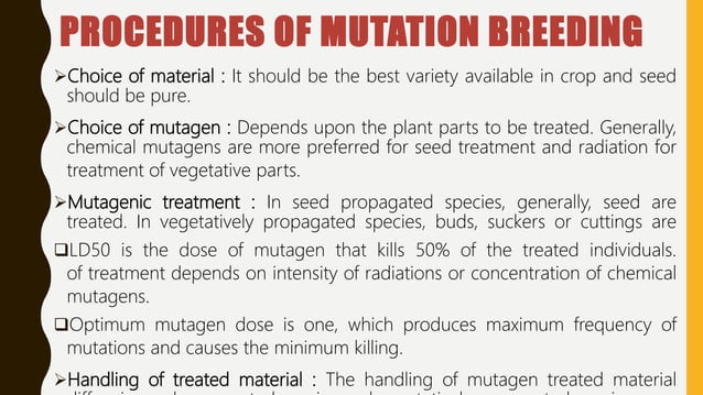 Mutation breeding in Plants | PPTX | Infertility | Reproductive Health