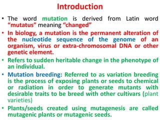 Mutation breeding | PPT