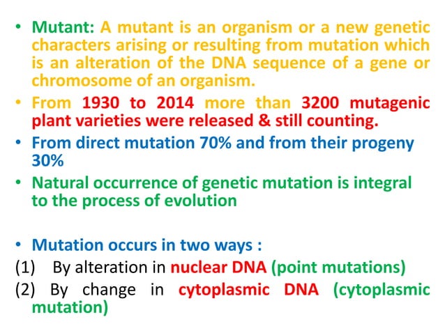 Mutation breeding | PPT