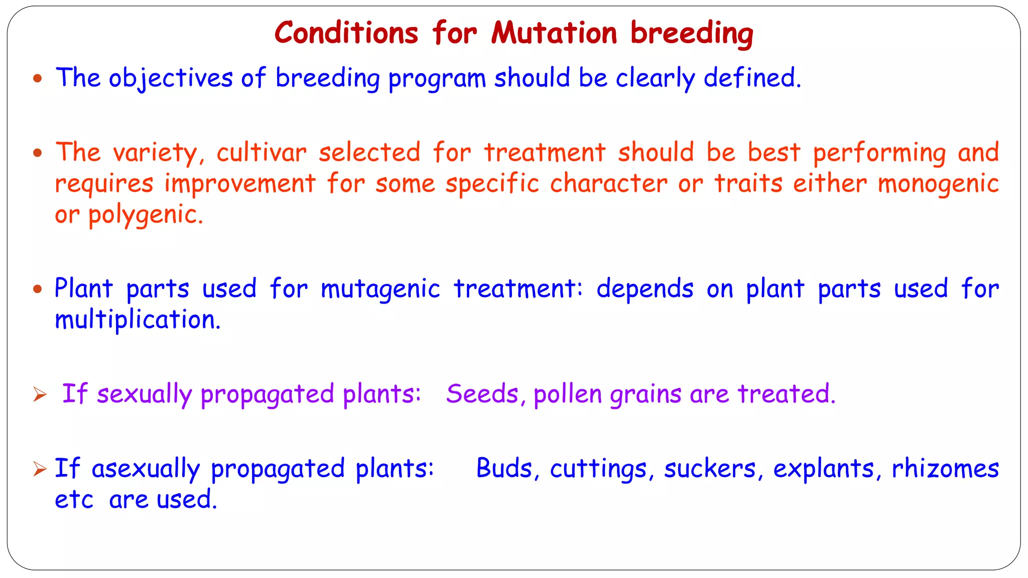 Mutation breeding | PPT