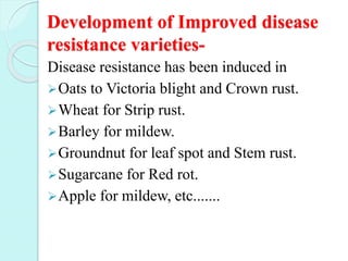 Mutation breeding for disease resistance | PPT