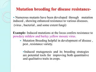 Mutation breeding for disease resistance | PPT