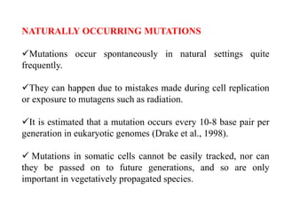 Mutation breeding in flower crops | PPTX