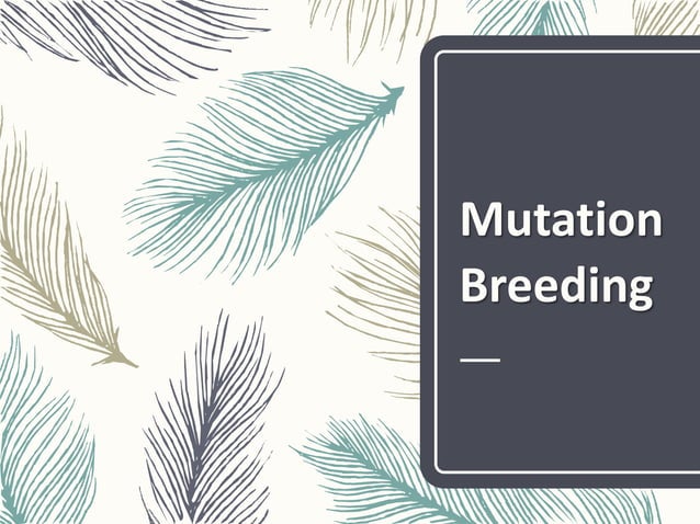 Mutation breeding | PPT