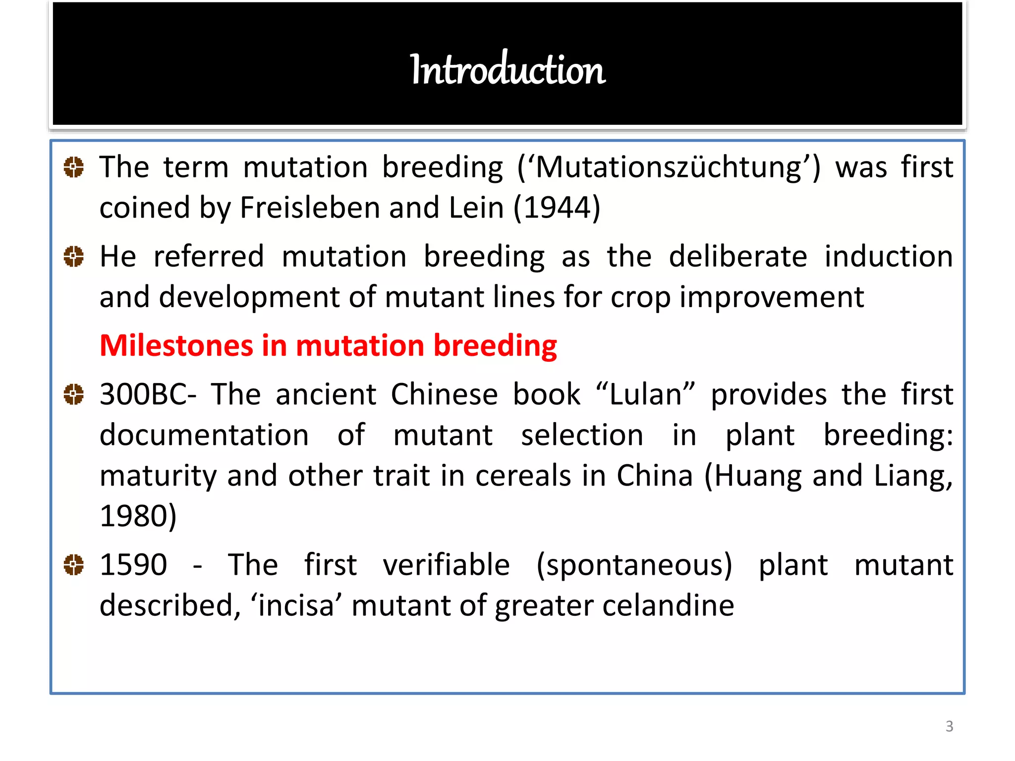 Mutation breeding ppt | PPTX