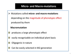 Mutation breeding ppt | PPTX