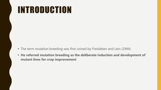 Mutation breeding presentaion | PPTX