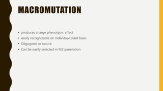 Mutation breeding presentaion | PPTX