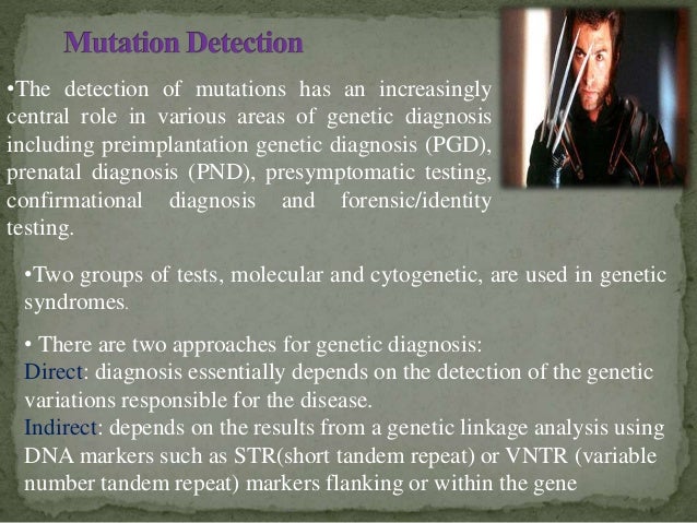 Mutation detection methods in genetic disorders