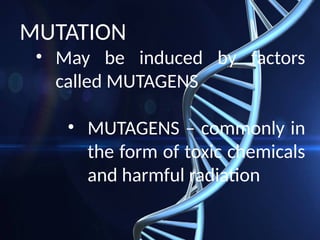 MUTATION, Genetic Disorders, Human Karyotyping, and Genetic Engineering ...