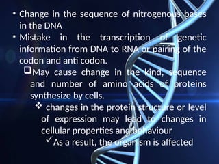 MUTATION, Genetic Disorders, Human Karyotyping, and Genetic Engineering ...