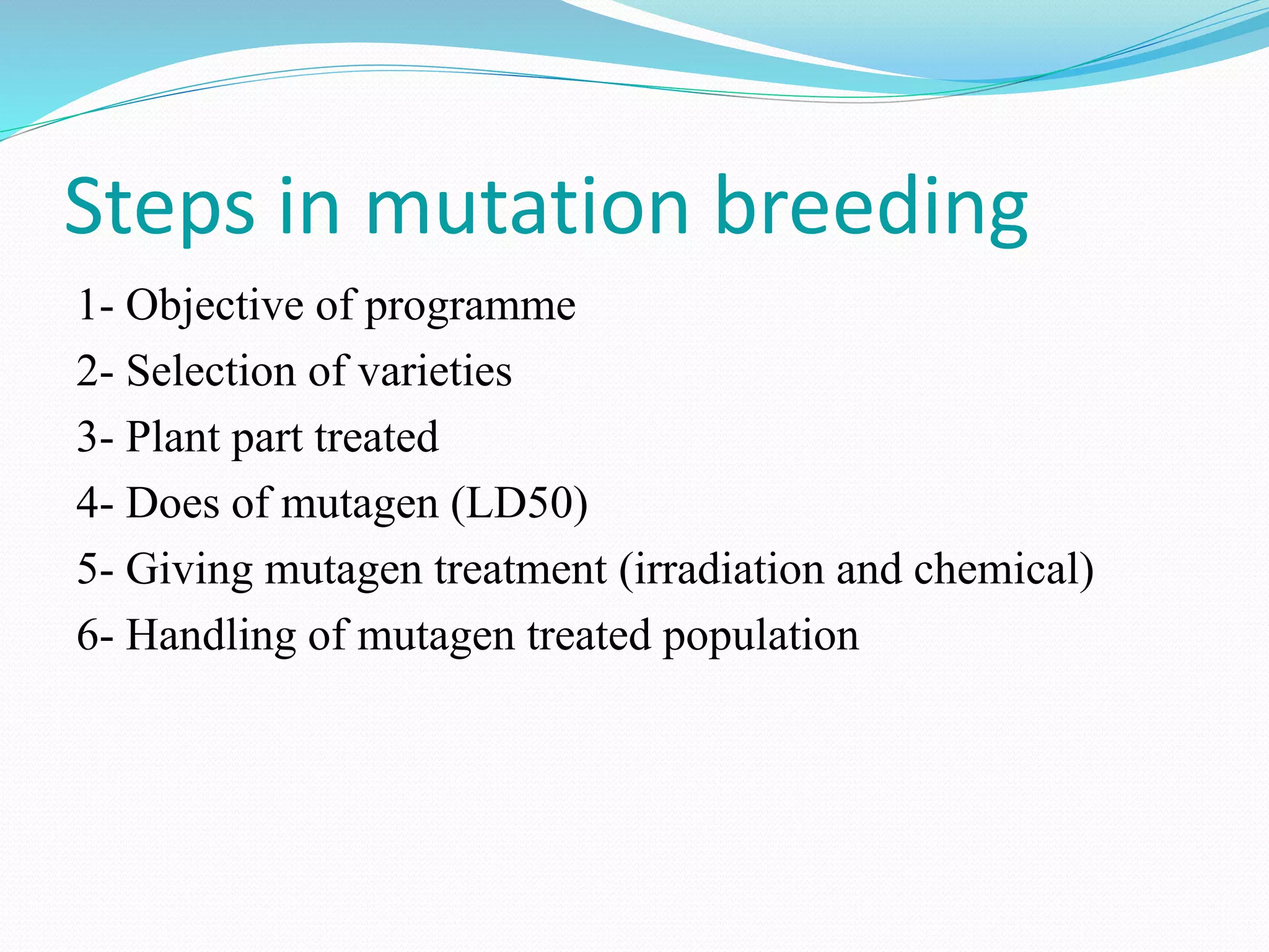 Mutation of plant breeding | PPTX