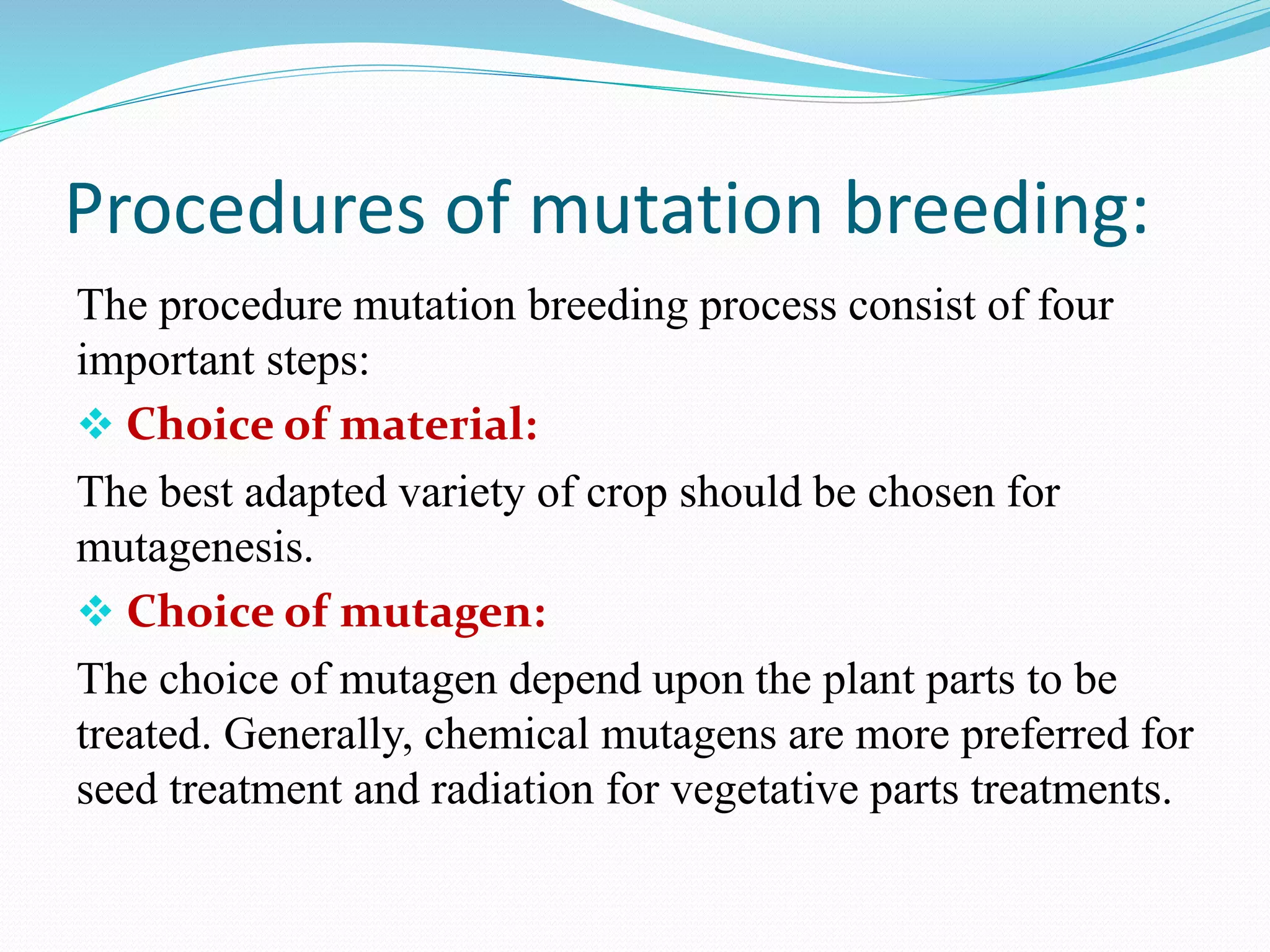 Mutation of plant breeding | PPTX