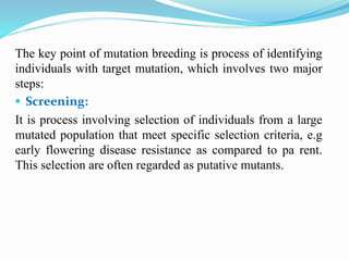 Mutation of plant breeding | PPTX