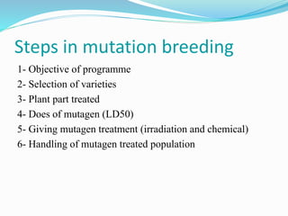 Mutation of plant breeding | PPTX