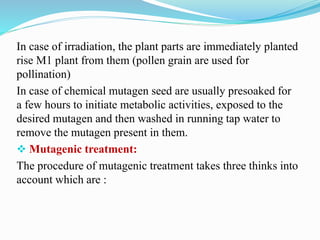 Mutation of plant breeding | PPTX