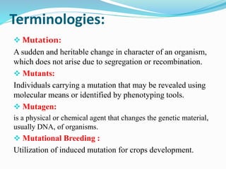 Mutation of plant breeding | PPTX