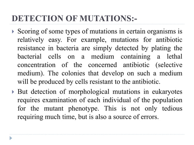 Mutation & its detection | PPTX