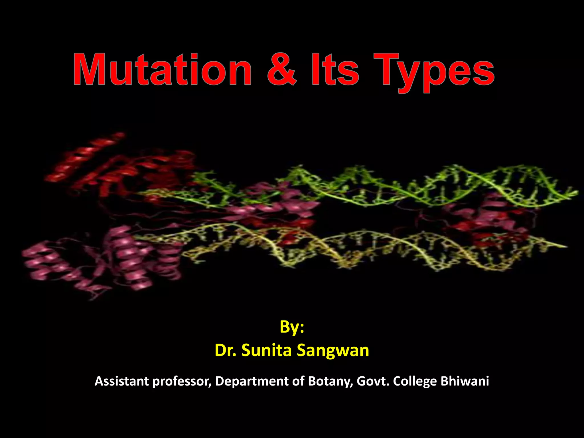 Mutation & its types | PPT