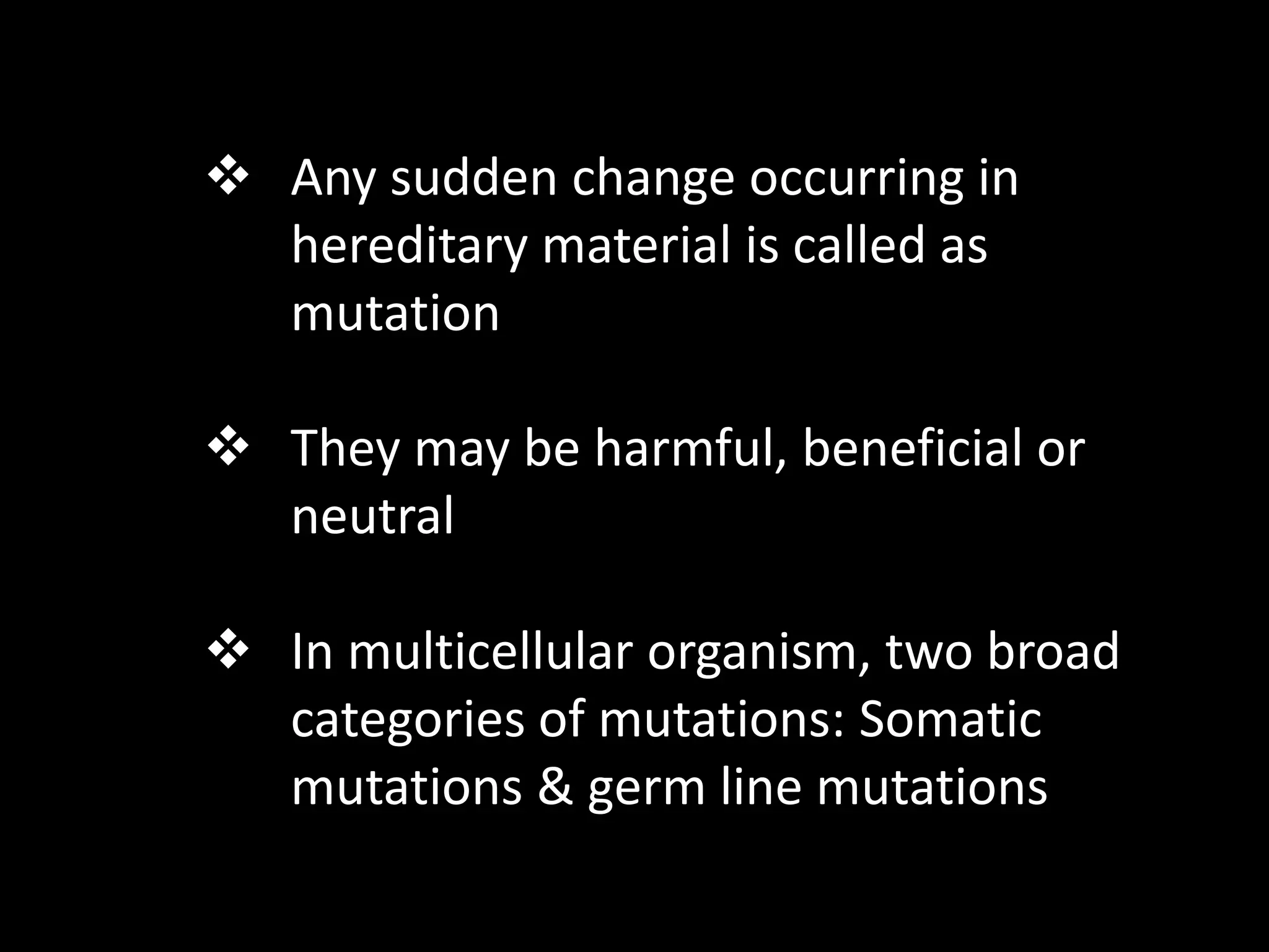 Mutation & its types | PPT