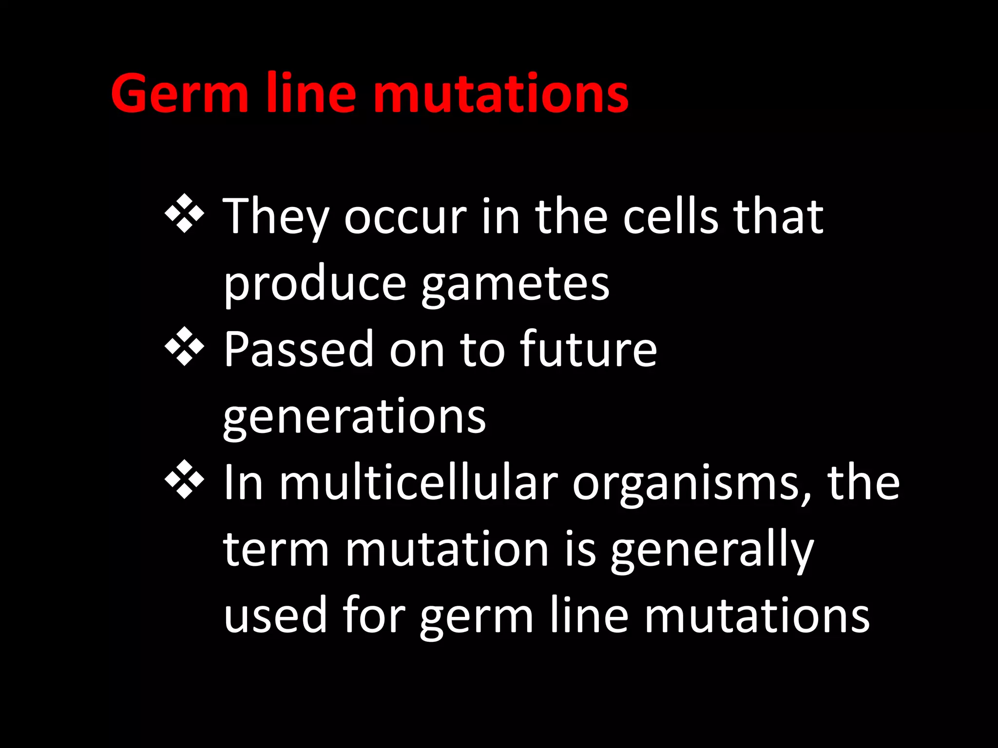 Mutation & its types | PPT