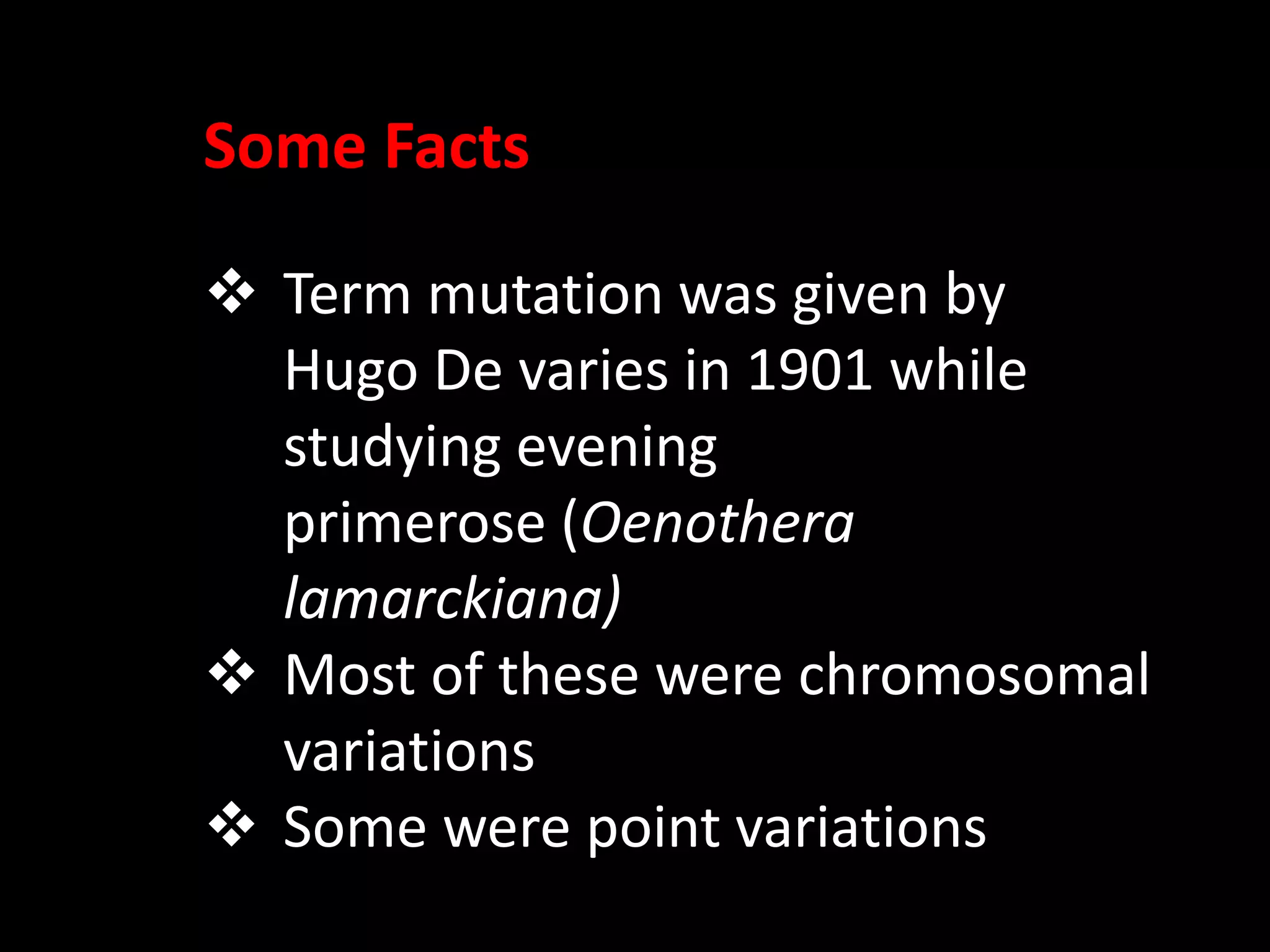 Mutation & its types | PPT