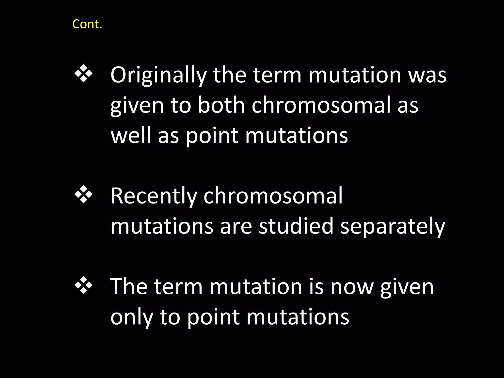 Mutation & its types | PPT
