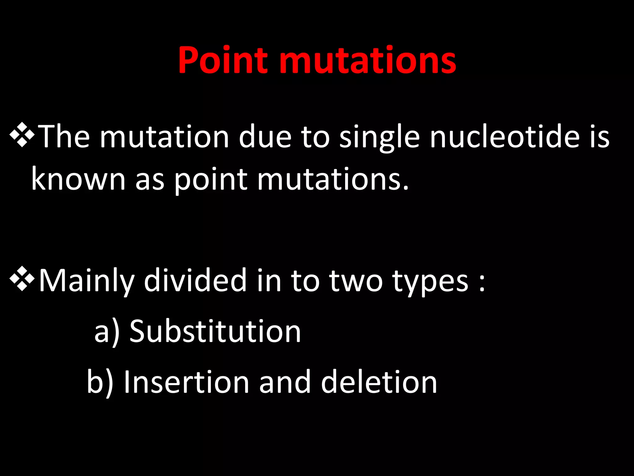 Mutation & its types | PPT