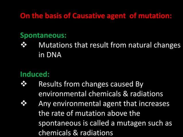 Mutation & its types | PPT | Chemistry | Science