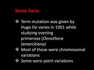 Mutation & its types | PPT