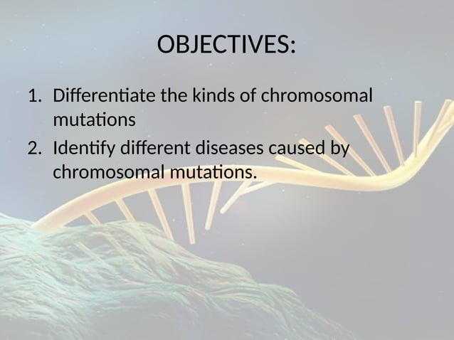 Lecture Presentation On Mutation For Grade 10 Science Pptx