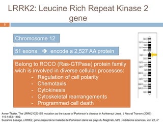 Mutation Lrrk2 Parkinson | PPT