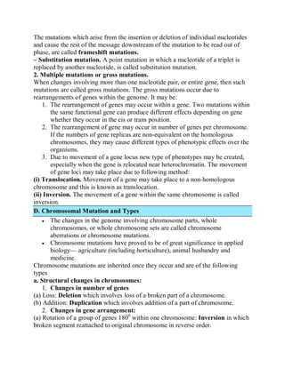 Mutation | PDF