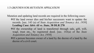 Mutation of land | PPTX