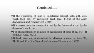 Mutation of land | PPTX