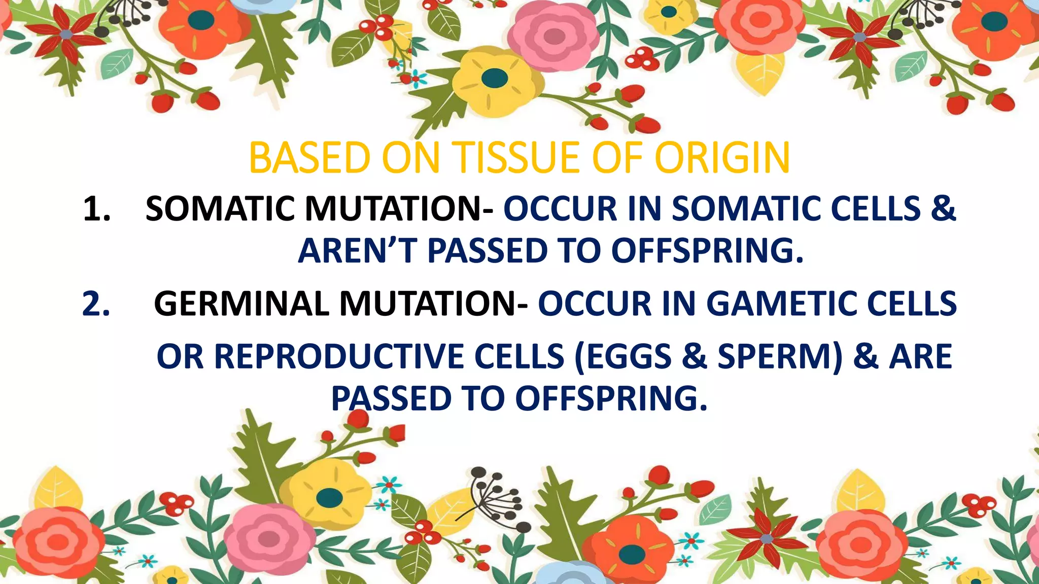Mutation ppt - all types of mutation - gene mutation chromosome ...