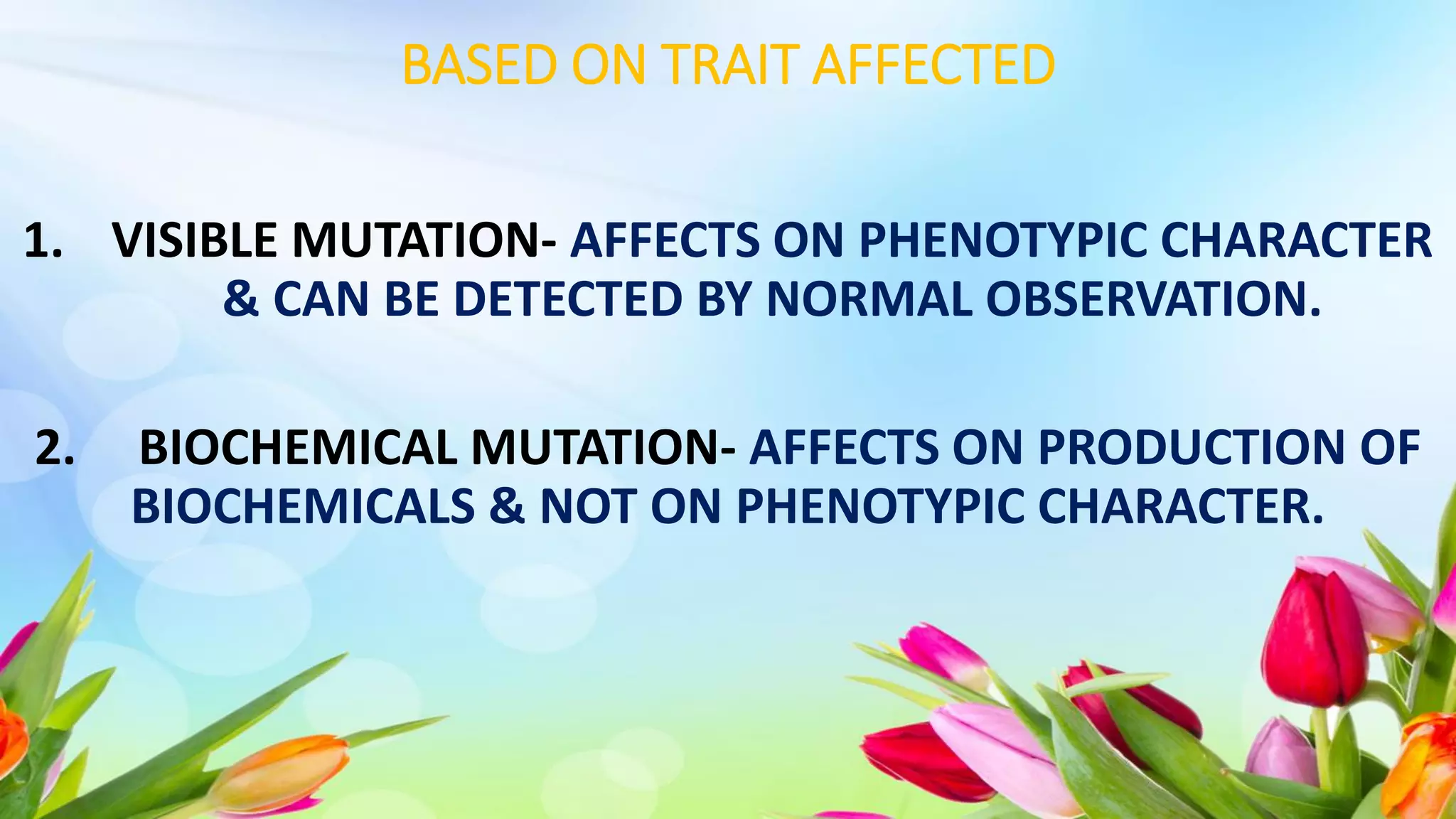 Mutation ppt - all types of mutation - gene mutation chromosome ...