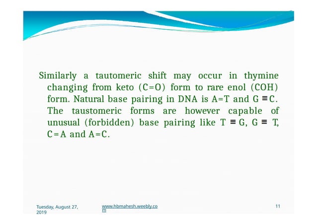 mutation_ppt. LECTURE FOR BIOLOGISTS pptx | PPTX