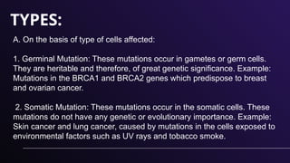 mutation, mutation nature, types presentation.pppt