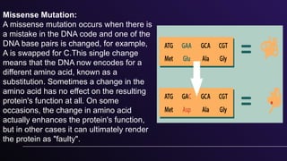 mutation, mutation nature, types presentation.pppt
