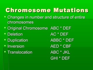 Mutations | PPT